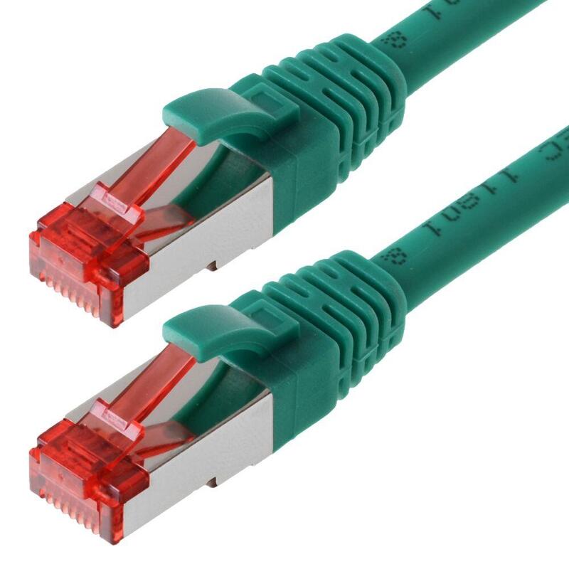Helos c ble r seau s/ftp cat 6 vert 1,5m | Leroy Merlin