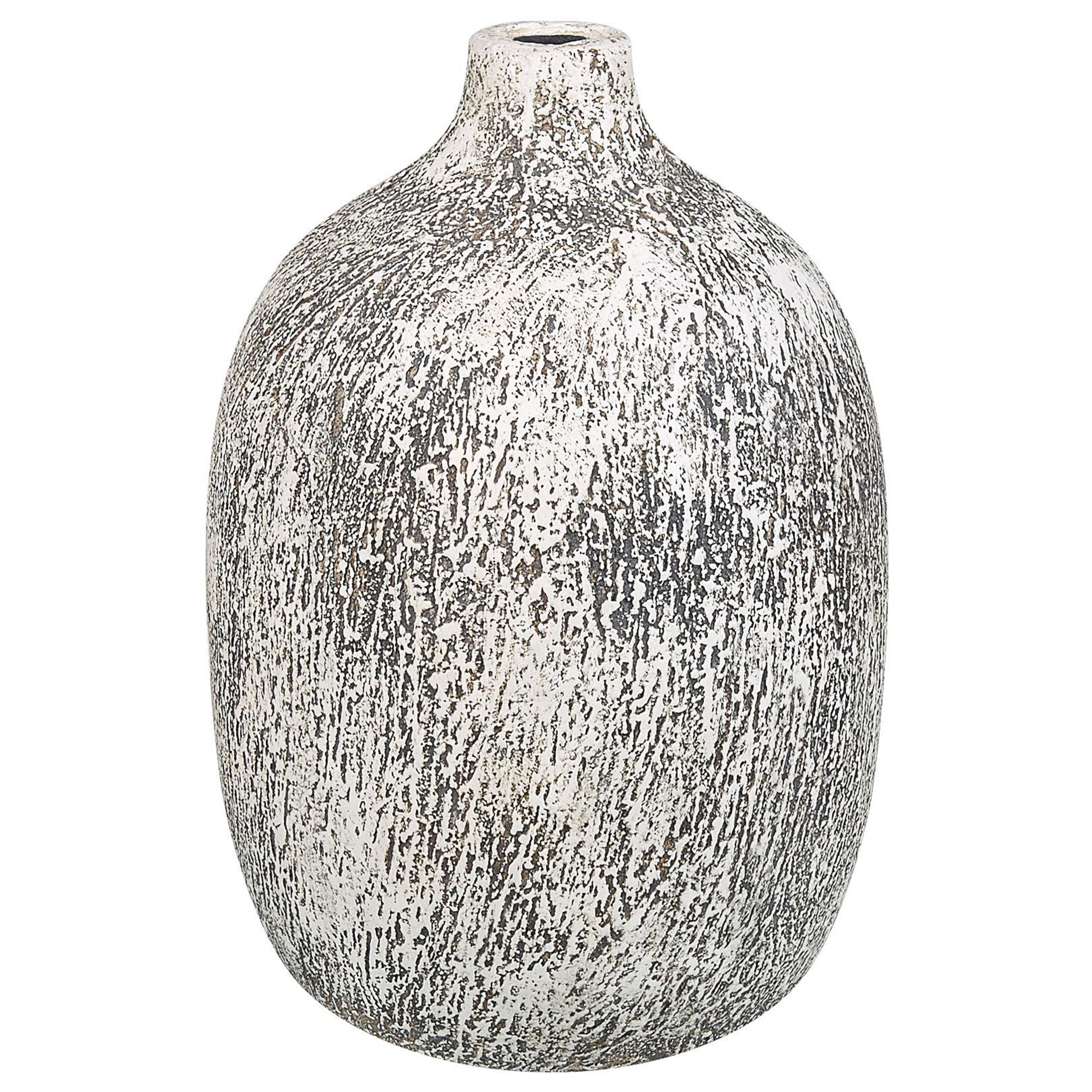 Vase à fleurs VIGO Céramique 36 cm Gris | Leroy Merlin