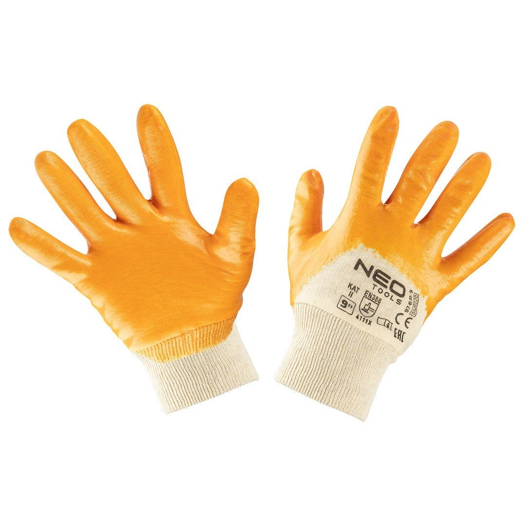 Gants de travail, coton, partiellement enduits de nitrile, 4111X ...