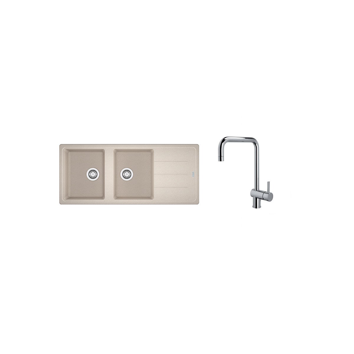 Pack Franke Basis Fragranit Bfg621 + Mitigeur Costa - Coloris : Café ...