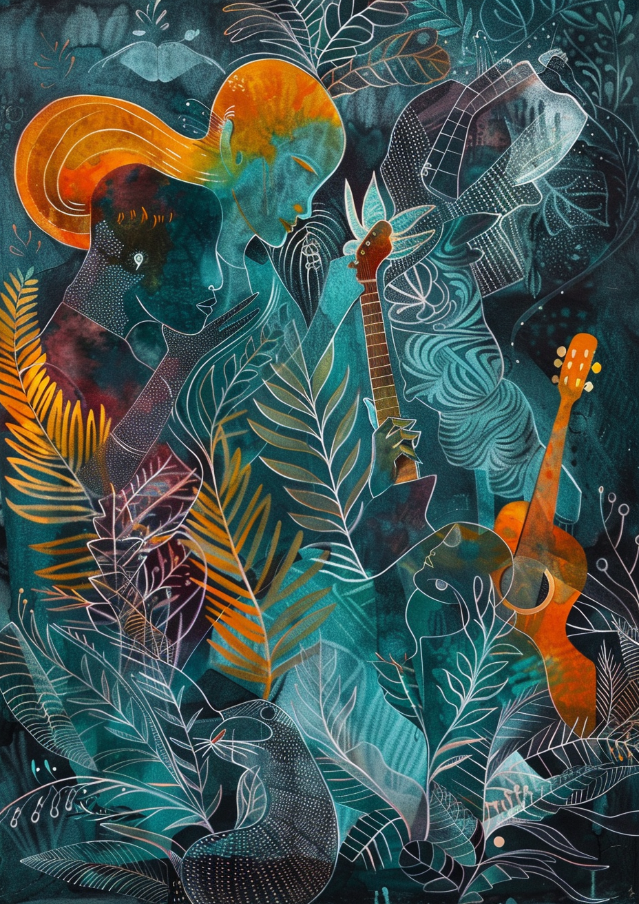 Stampa da incorniciare, 30x40. POLARTE. Sinfonia notturna di echi ...