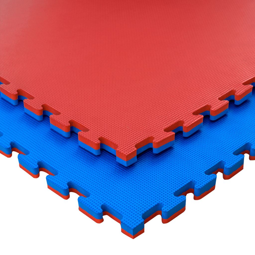 Puzzle Tatami 2cm 100x100cm – Surface T Rouge/Bleu | Leroy Merlin