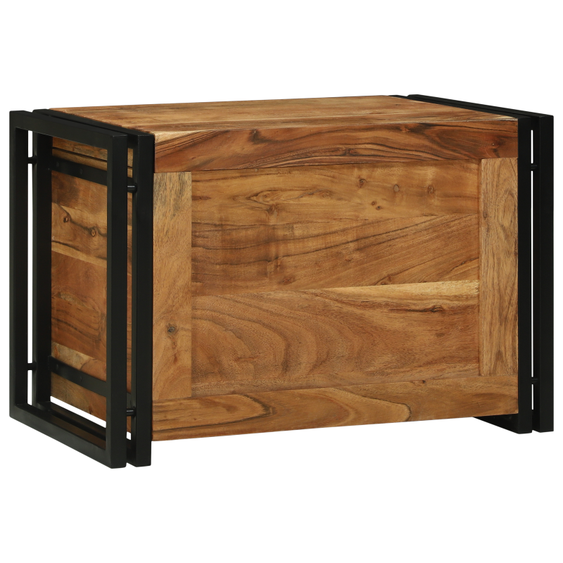 Boîte de rangement 60x40x41 cm Bois d acacia massif | Leroy Merlin