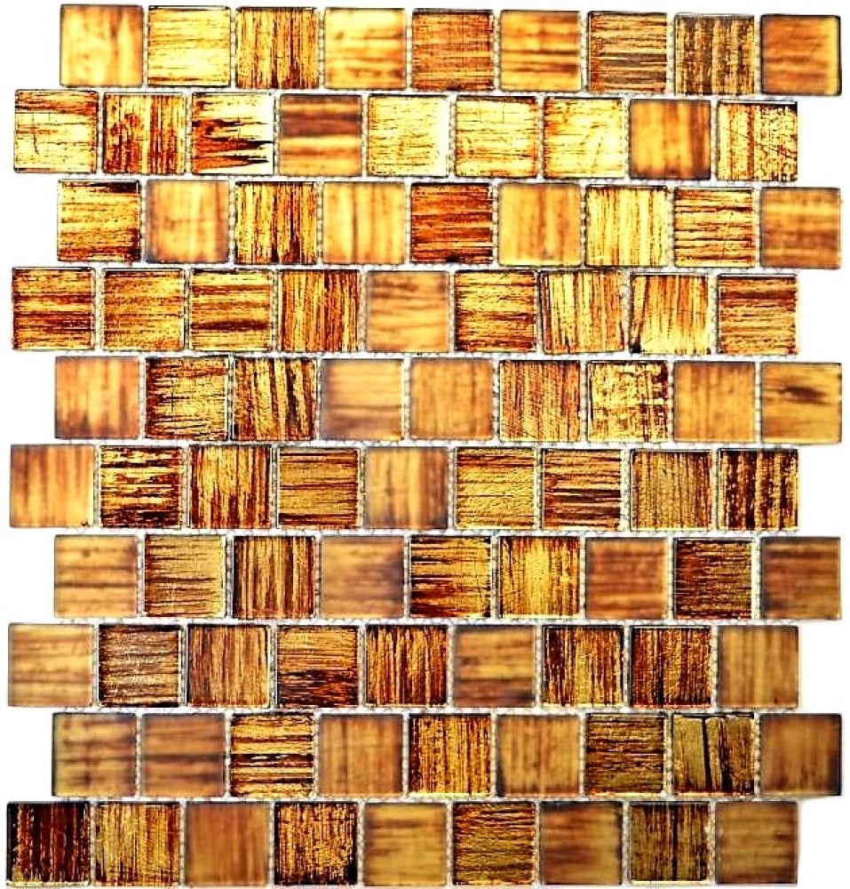 Mosaïque translucide brun cristal - 10 feuilles de mosaïque | Leroy Merlin