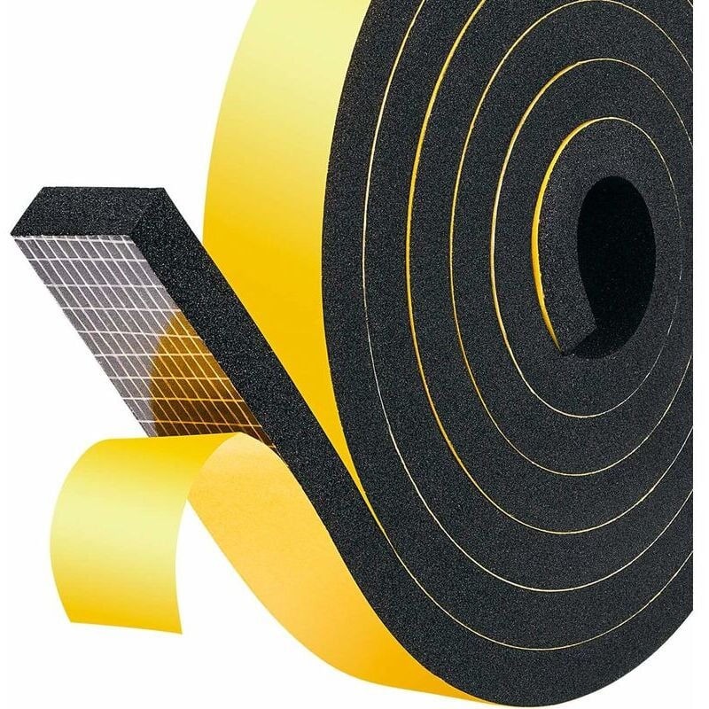 Joint Adhésif en Mousse Caoutchouc pour Porte Fenêtre - 20mm x8 mm x2m ...