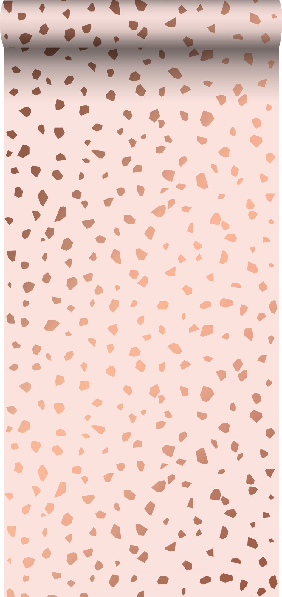 Papel pintado terrazo rosa suave y oro rosa - 53 cm x 10.05 m ...