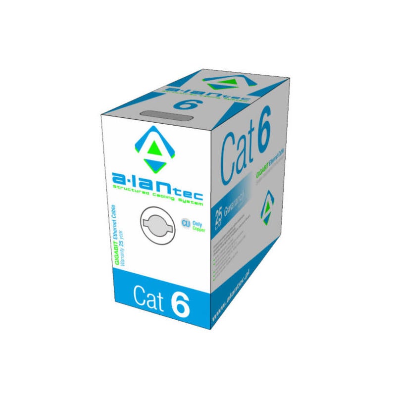 C ble r seau a-lan kiu6pvc305 305 m cat6 u/utp (utp) gris | Leroy Merlin