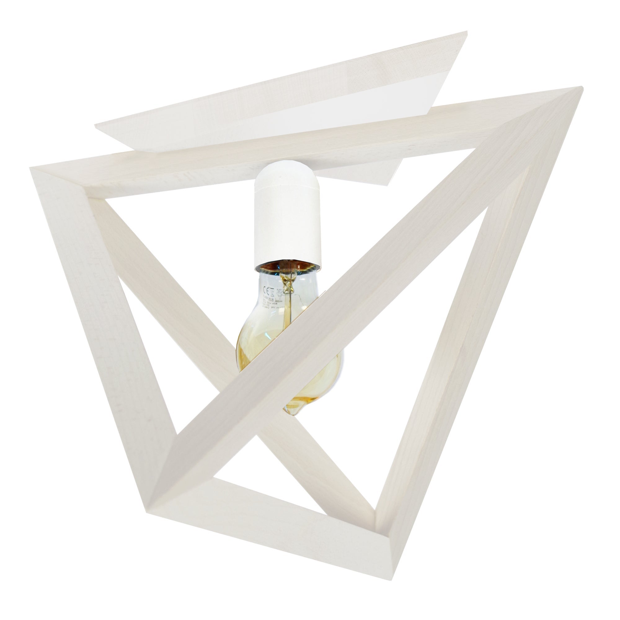 Plafón TOSEL ,madera,Blanco,A 37xD 35x P 35cm | Leroy Merlin