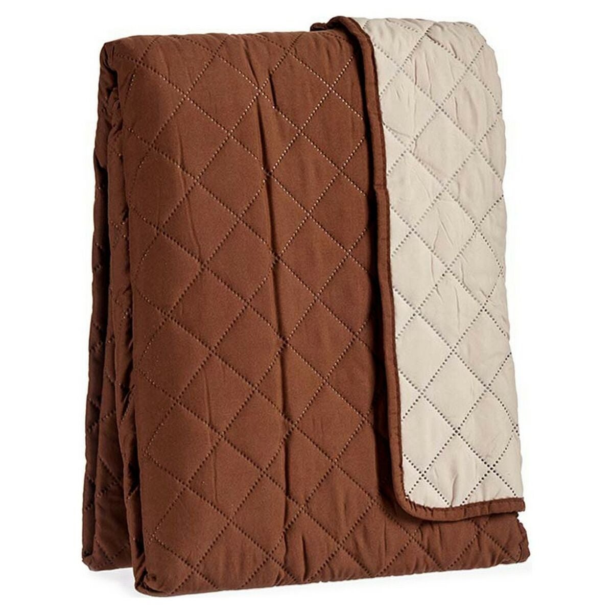 House de canapé Beige Marron Microfibre (205 x 305 x 0,5 cm) | Leroy Merlin