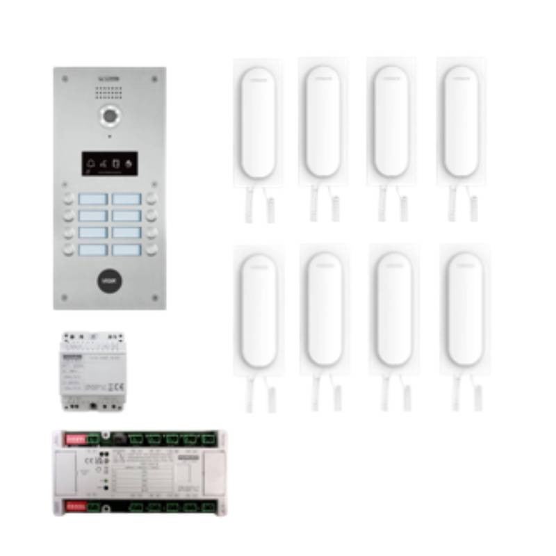 Kit Audio Dial 8 Terminaux Fermax - Technologie Duox Plus - Inox ...