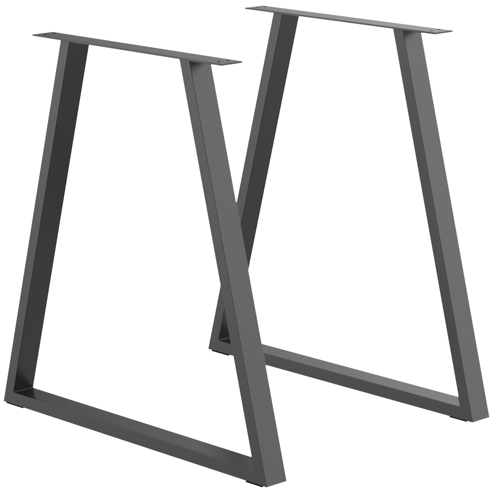 Patas para Mesa HOMCOM Acero Negro 70x5x72 cm | Leroy Merlin