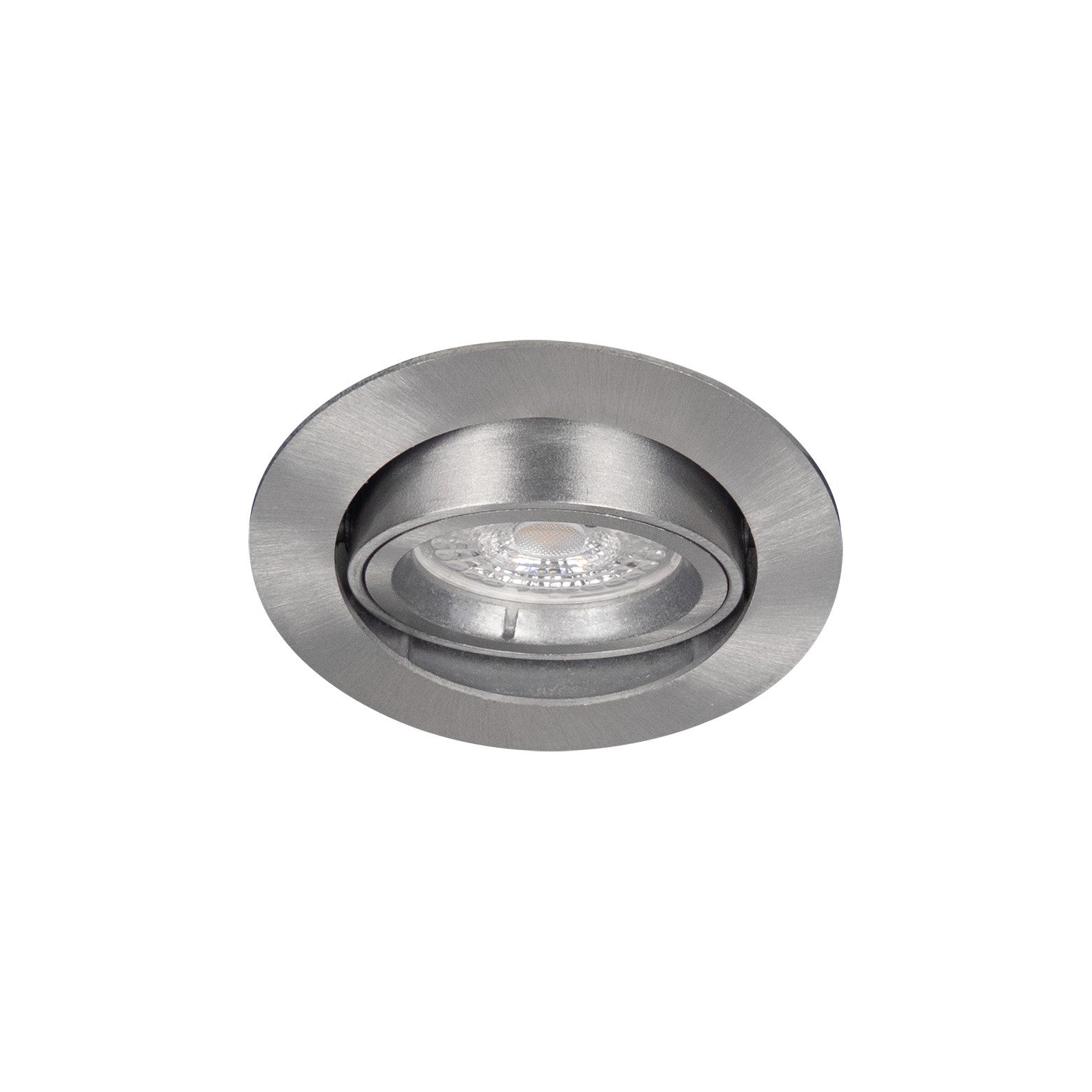 Spot BE BEST 1/4 de tour IP65 BBC GU5.3 rond orientable, alu brossé ...