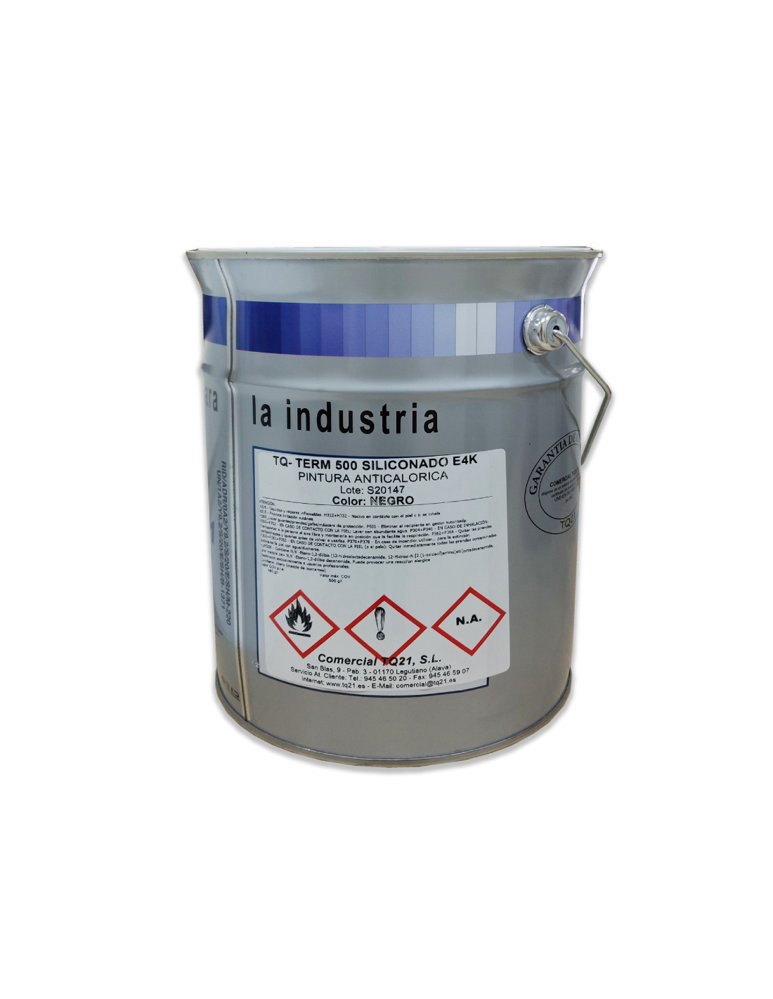 TQ21 - PINTURA ANTICALORICA NEGRA SILICONADA 4 Kg | Leroy Merlin