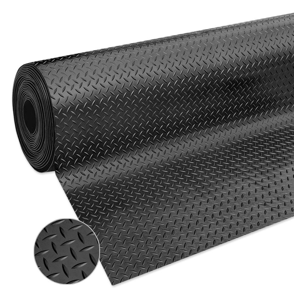 Paillasson Caoutchouc 120x280 cm Tapis Isolant Antidérapant Antichoc ...