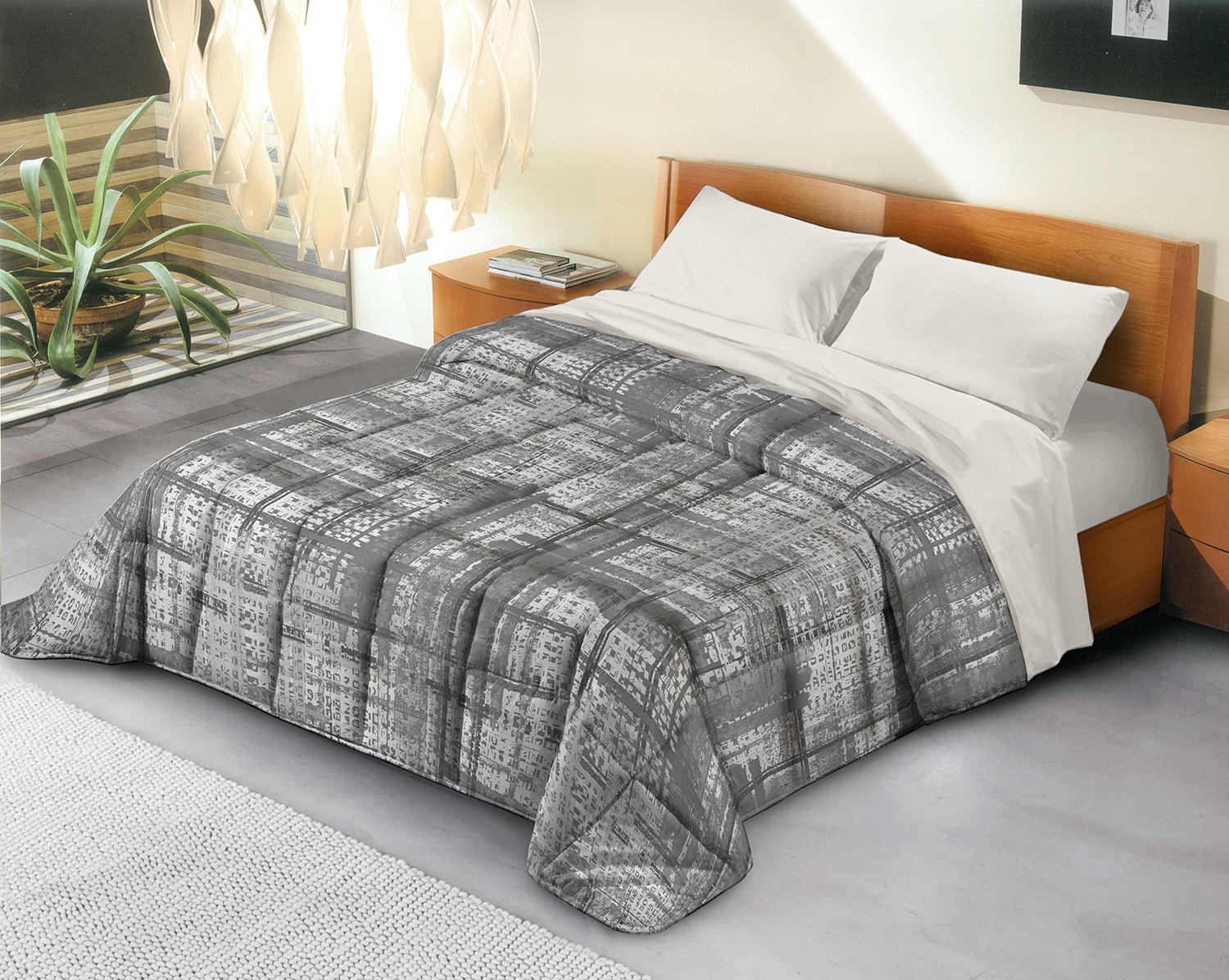 Trapunta invernale in ecopiuma, piumone 380 gr/mq made in Italy 1 ...