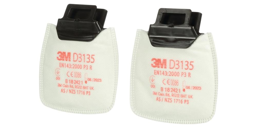 3M Filtre à particules rond D3135 EN143:2000/A1:2006 P3R adapté à ...