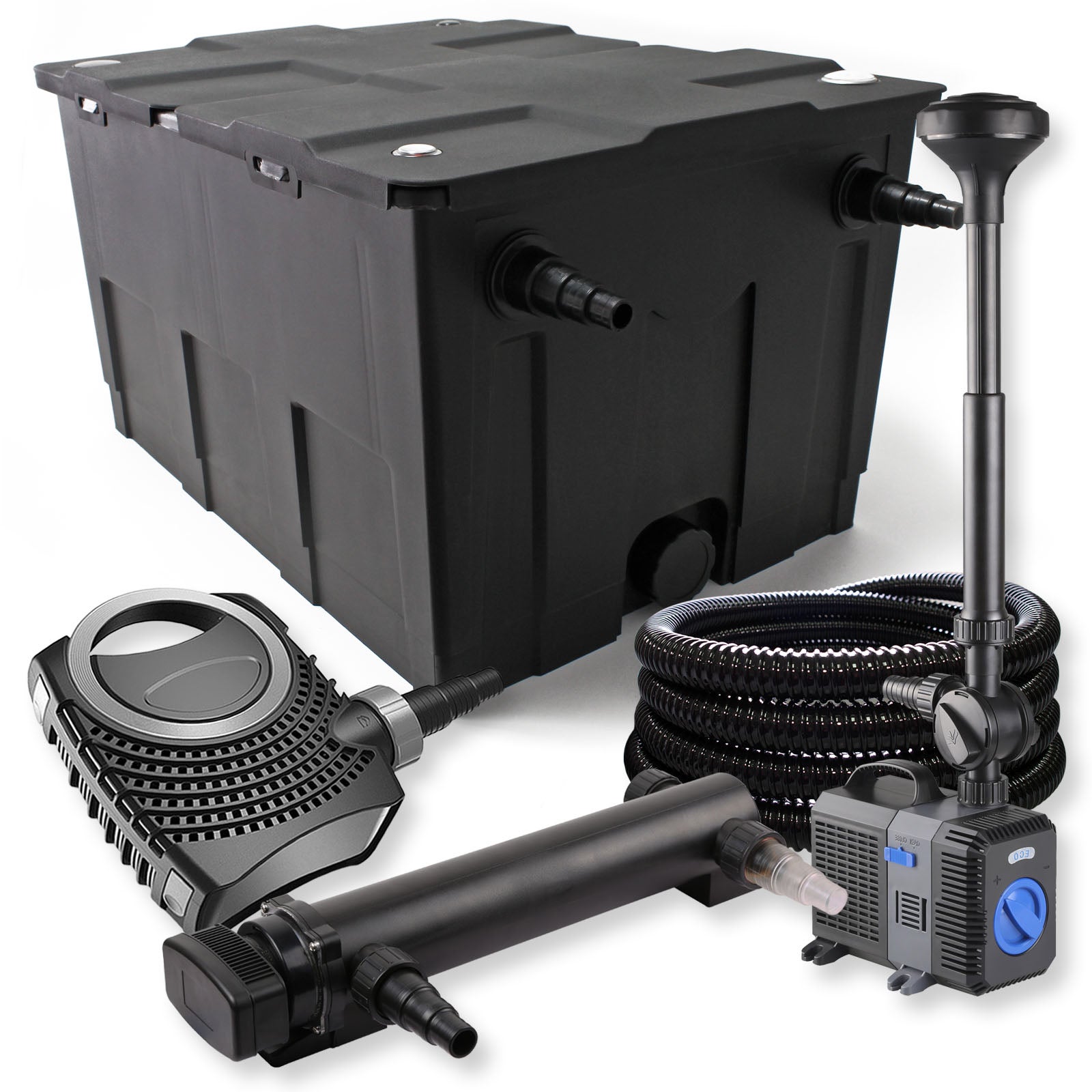 SunSun Set Filtro a 1 camera 60000 l Chiarificatore UVC 24 W Pompa ...