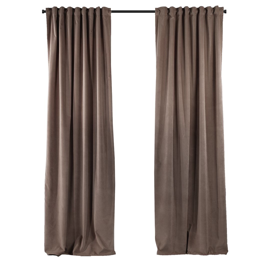 Cortina de Terciopelo Extra Larga de 1 Panel Castor 280*400 | Leroy Merlin