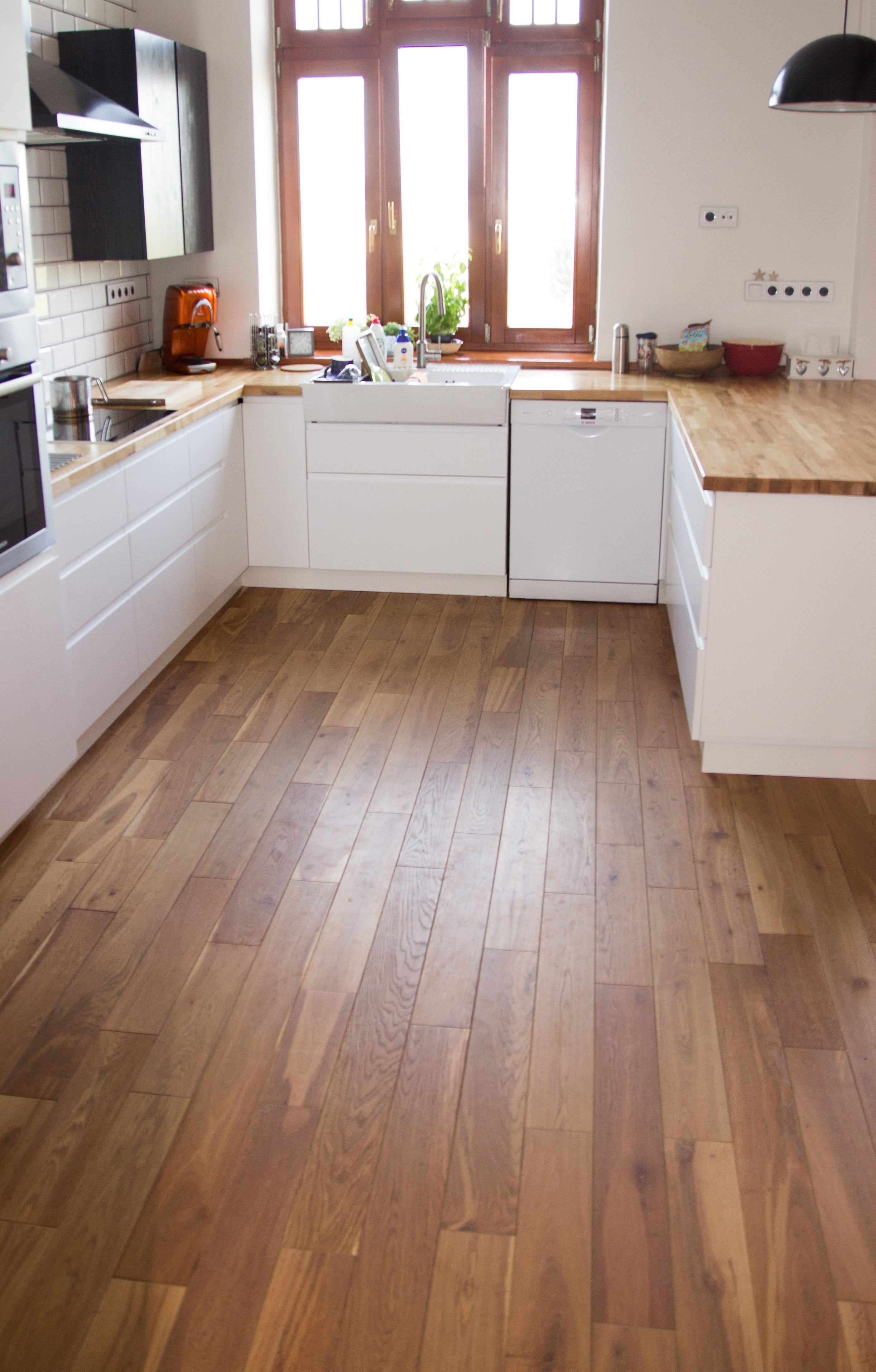 PARQUET EN MASSIF CHENE BRUN - EP.15MM - LARGEUR 90 - COULEUR BLOND ...