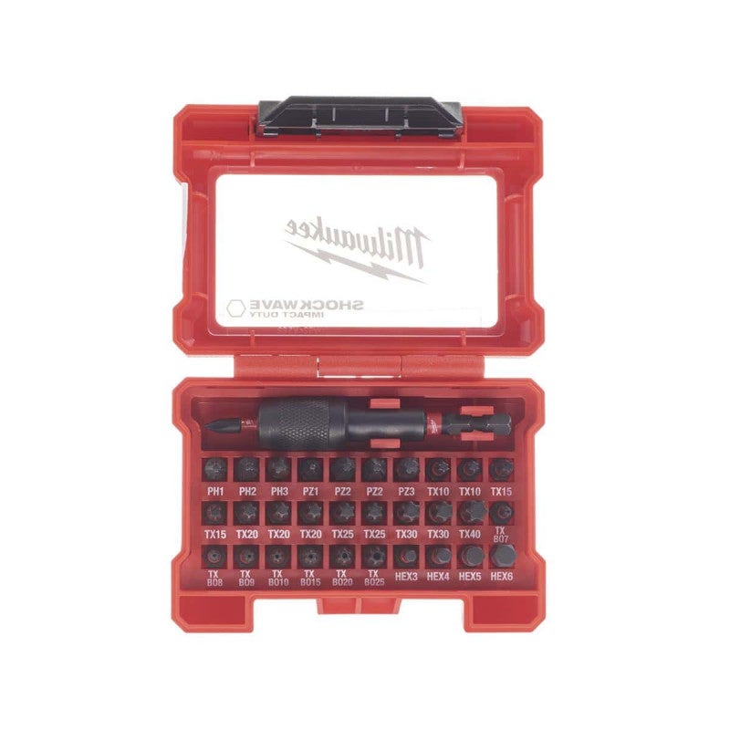 Coffret 32 pièces MILWAUKEE shockwave - porte embouts 4932464240 ...
