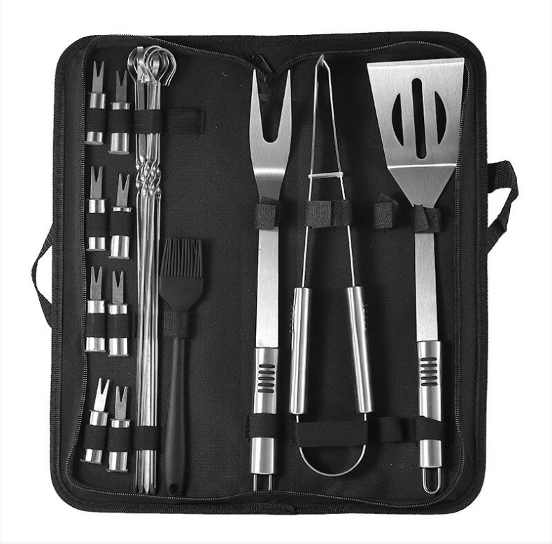 16 ustensiles de barbecue en acier inoxydable, accessoires de barbecue ...