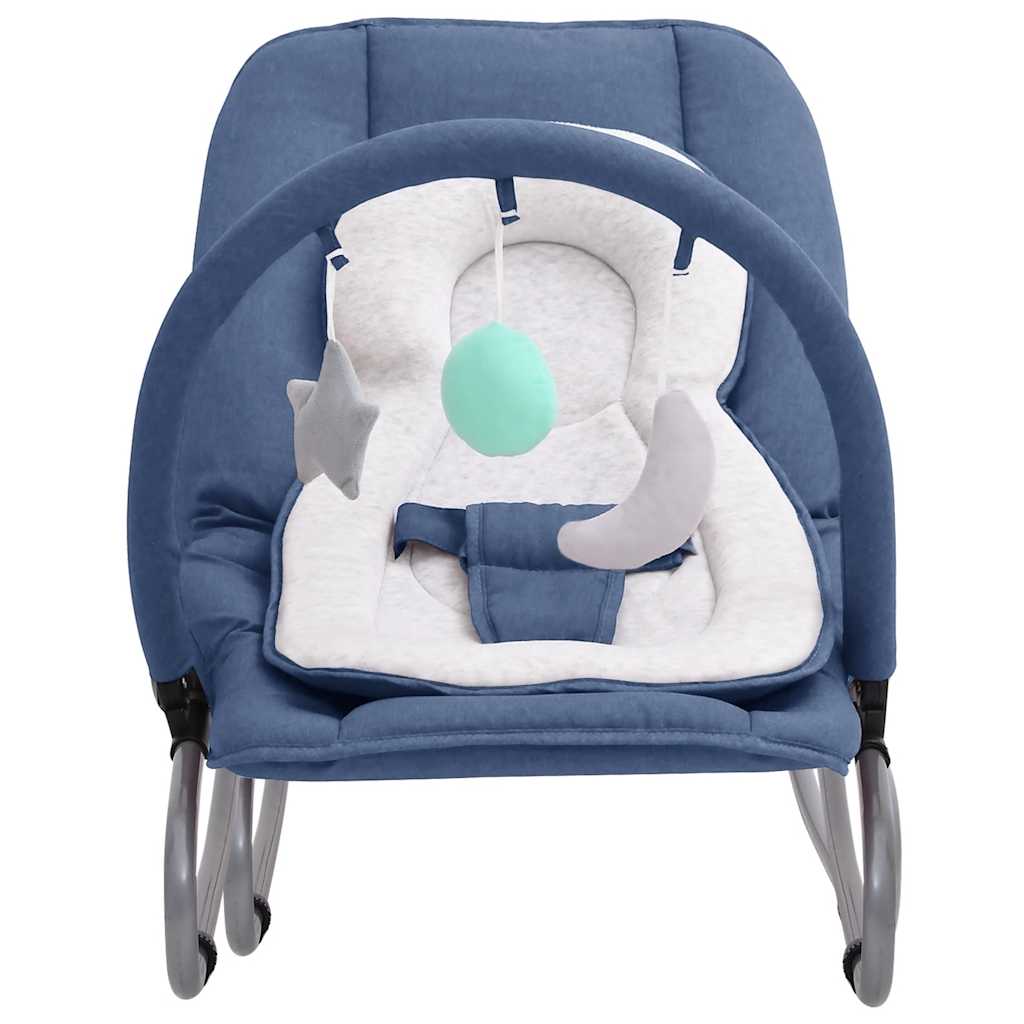 Transat à bascule en acier bleu marine pour bébé - COMFORTXL | Leroy Merlin