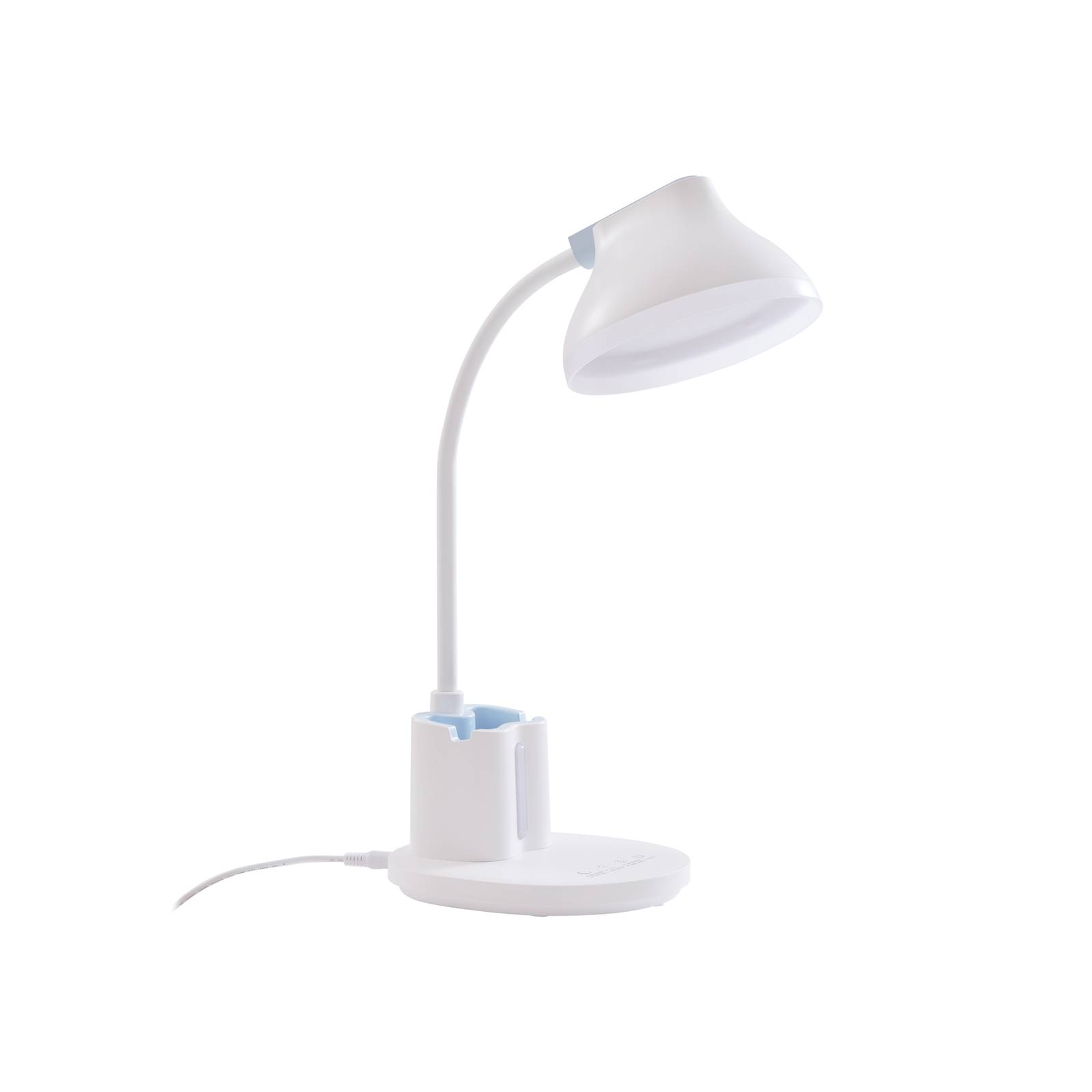 Lindby lampe de table LED Zephyra, blanc, CCT, intensité variable ...
