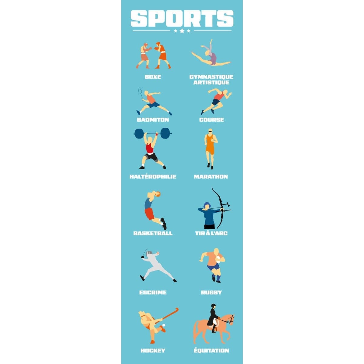 Tableau sur toile sports 45x135 cm | Leroy Merlin