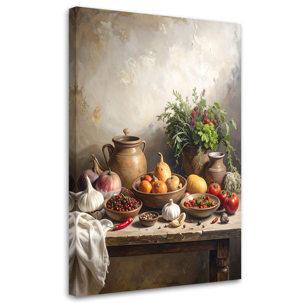Tableau Moderne Nature morte épices légumes 70x100 | Leroy Merlin