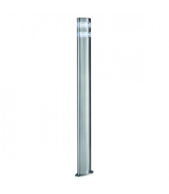 Searchlight India LED Outdoor Pollare Stolpeljus Satin Silver ...