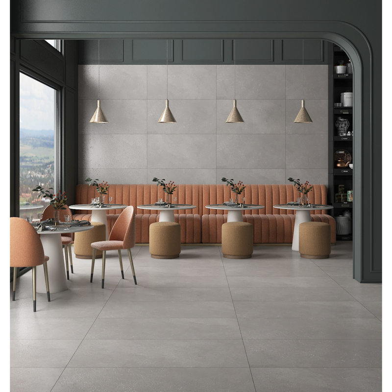 Carrelage interieur sol et mur JAWA GREY 60 X 120 MATT Rectifié | Leroy ...