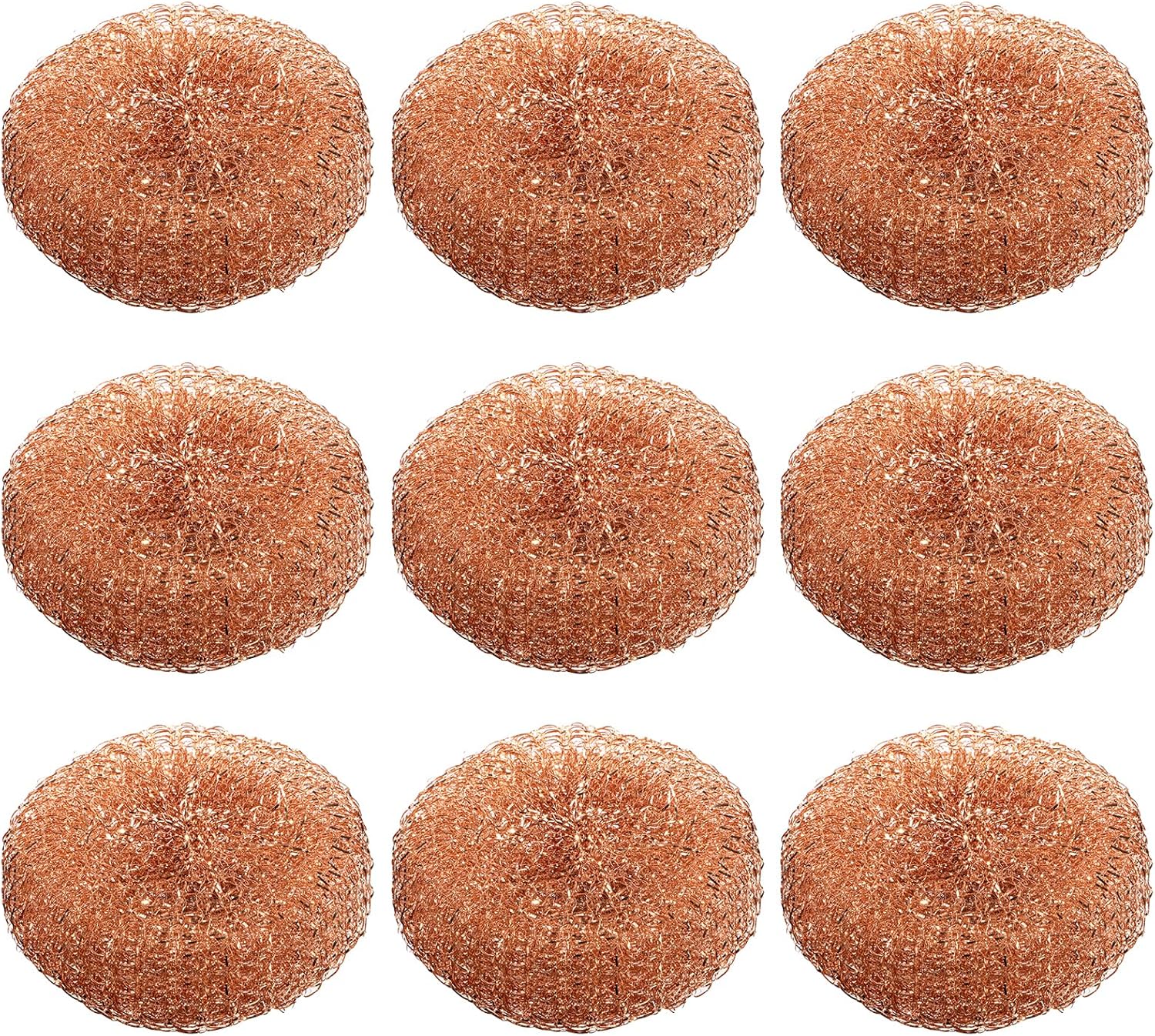 Copper Scrubber Pads Heavy Duty Spiral Scouring Pads for Home Kitchen ...
