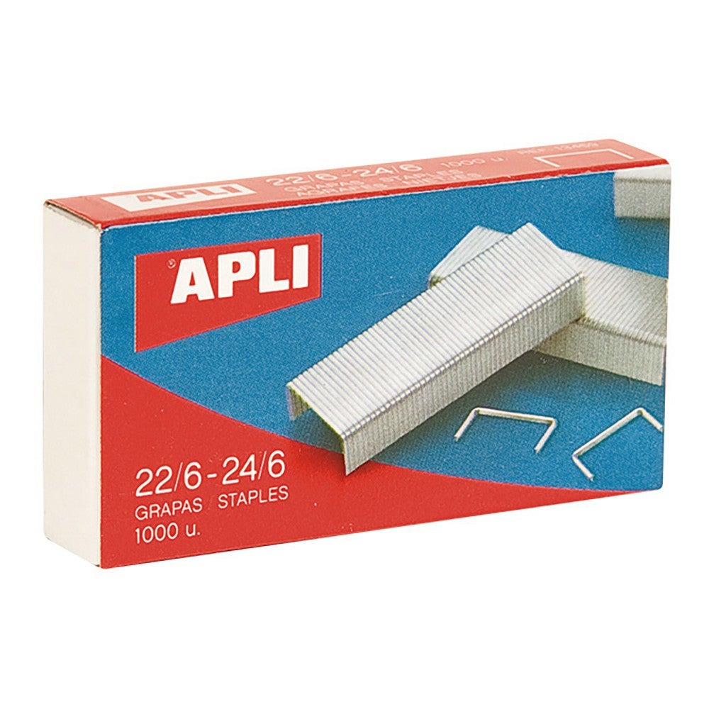 Grapas 22/6-24/6 galvanizadas apli para grapadoras de sobremesa - APLI ...