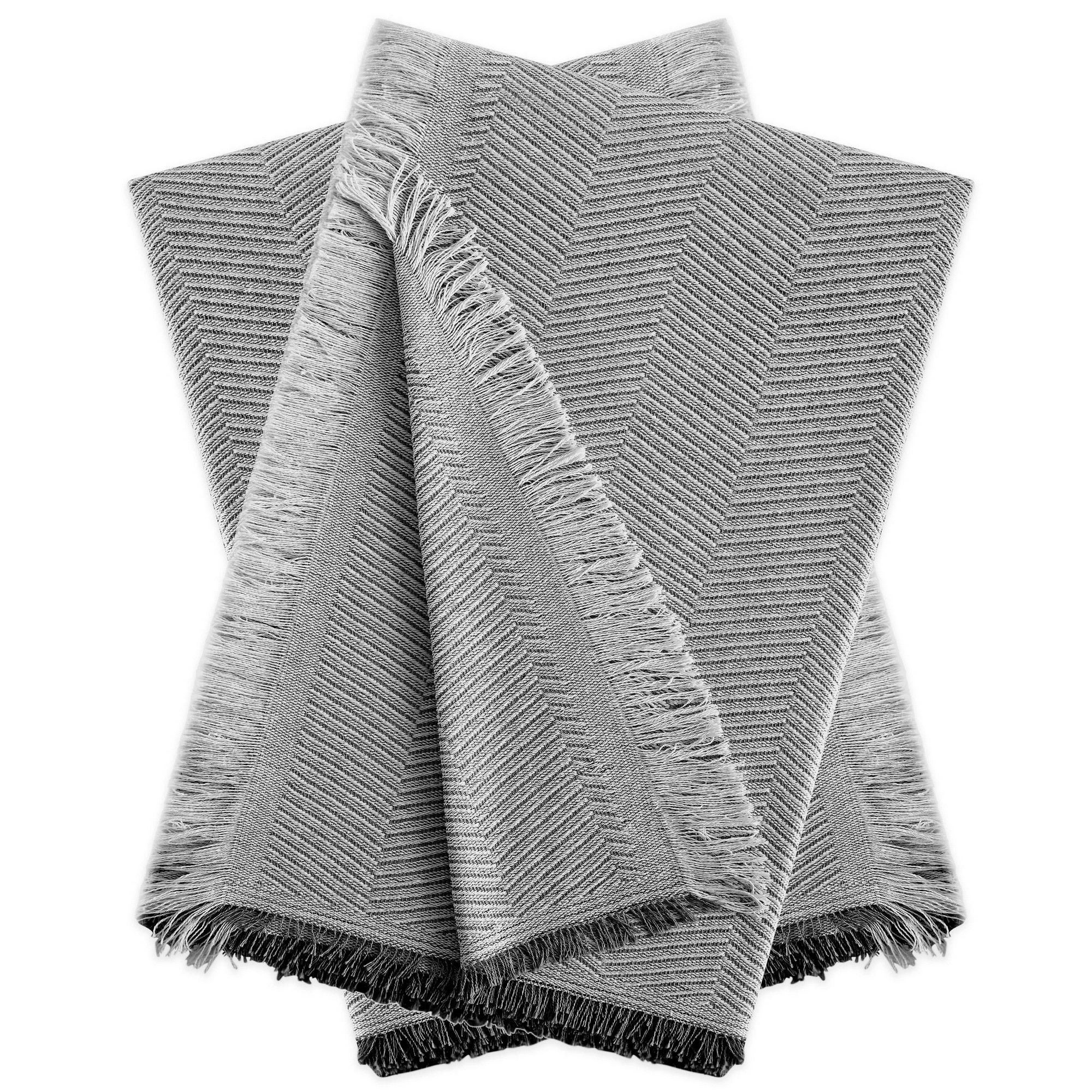 Vipalia Pack 2 Plaids Multiusos Espiga Gris Oscuro 180x260 cm | Leroy ...