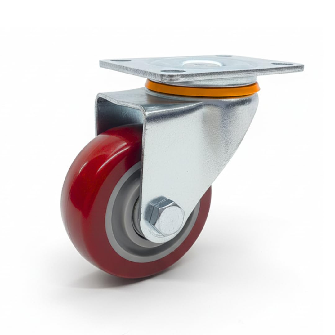 Roulette pivotante 100 mm silencieuse en polyuréthane non marquant ...