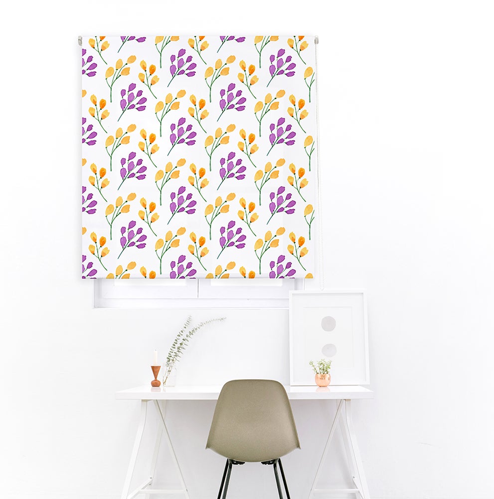 Estor Enrollable Happystor Tejido Translúcido Mimosa Estampado Digital ...