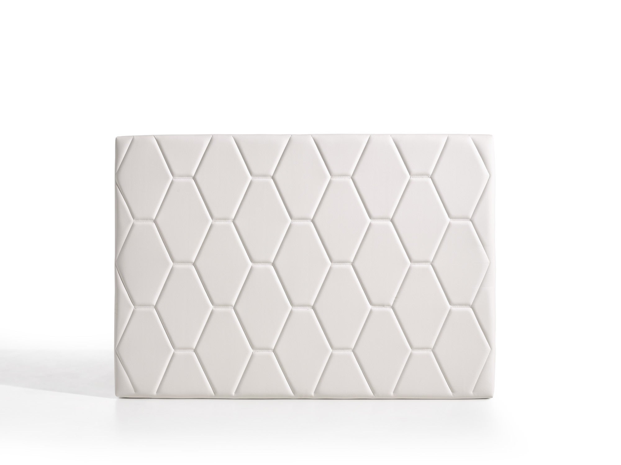 Agata Testata Letto 110 Similpelle Bianca 115X115X8. | Leroy Merlin
