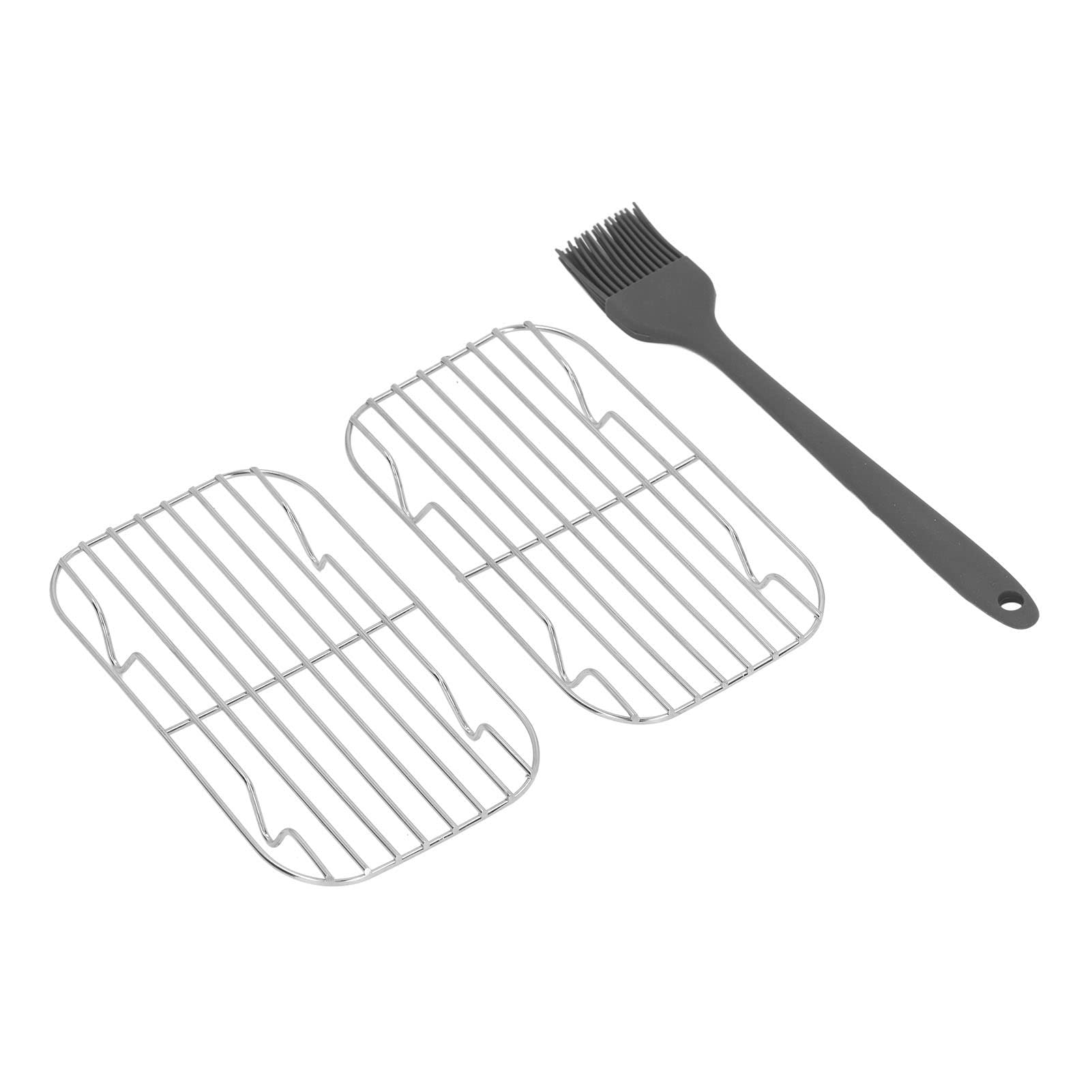 Lot de 2 grilles de barbecue en acier inoxydable résistant à l'usure ...