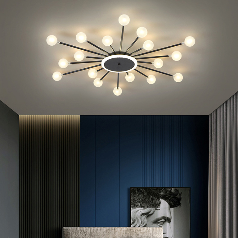 Lámparas de techo LED, Lámpara Sputnik moderna, Lámpara de araña LED de ...