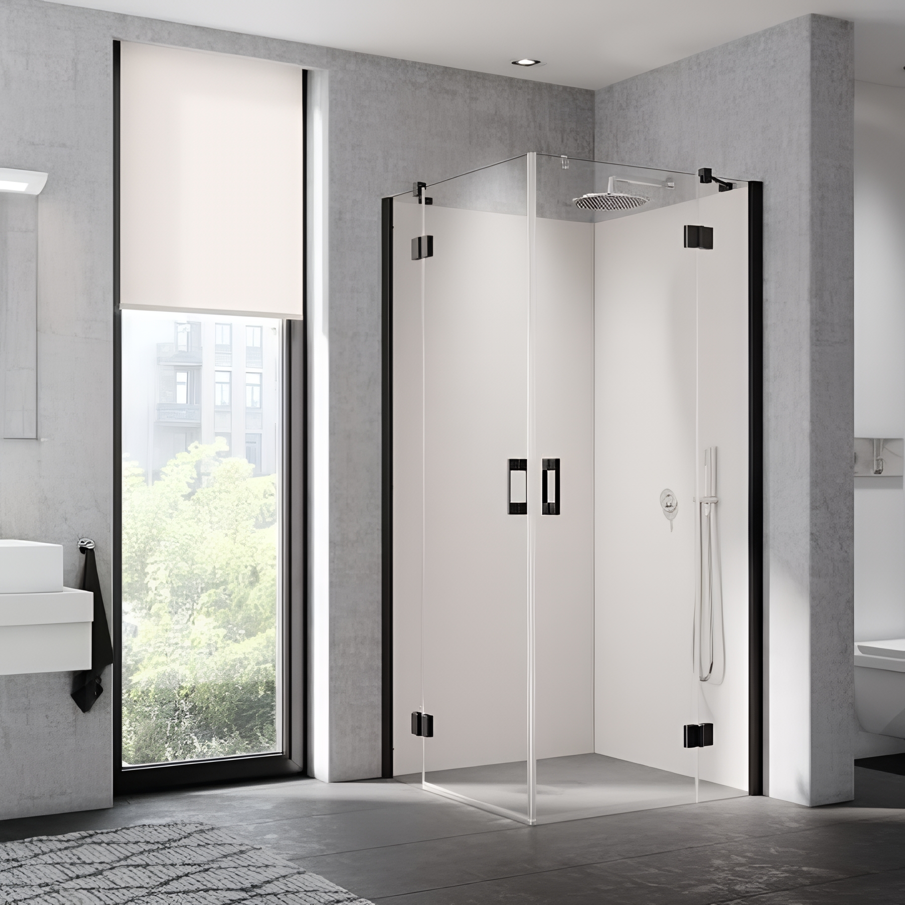 Demi paroi de douche angle pivotante largeur 90cm hauteur 200 cm ...