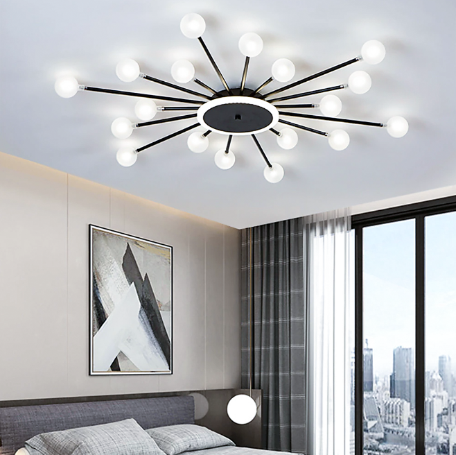 Lámparas de techo LED, Lámpara Sputnik moderna, Lámpara de araña LED de ...