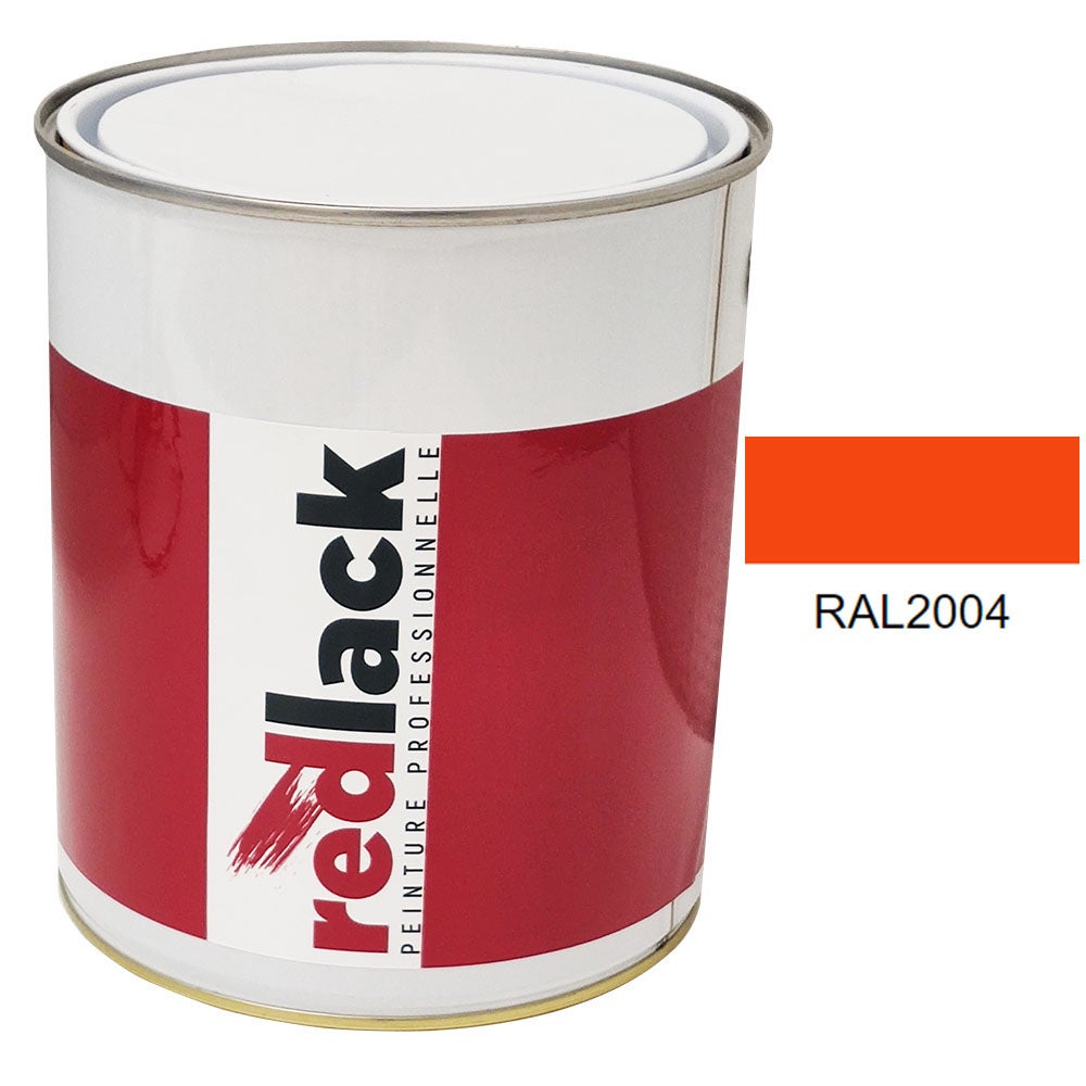 Pintura naranja puro RAL 2004 Satinado multisoporte 3L Redlack | Leroy ...