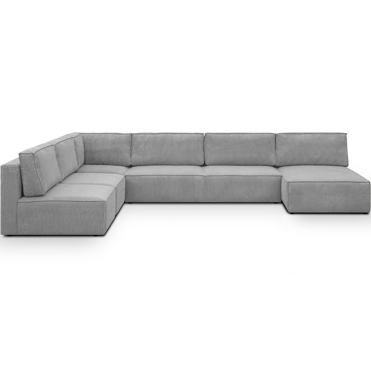 Canapé d'angle à droite panoramique modulable convertible 9/10 places ...