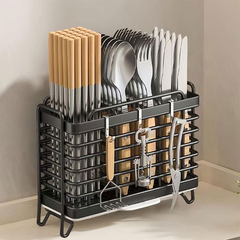 Porte-couverts avec bac d'égouttage, panier égouttoir pour le comptoir ...