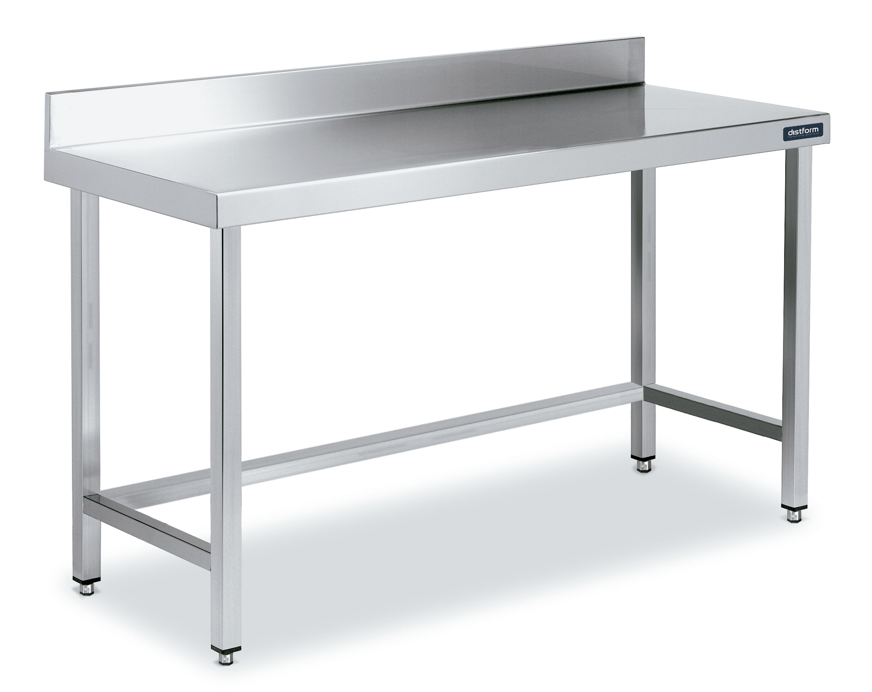 Table Inox de Travail avec Dosseret Gamme 900 - Distform - l170- L0- P0 ...