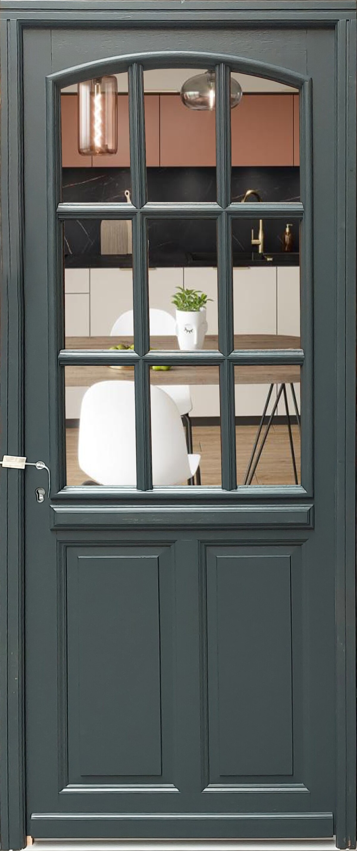 Puerta de Entrada de Madera Exo Modelo 'alexa' 215X80 Lado Derecho sin ...