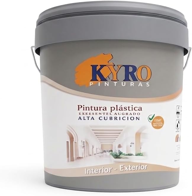 Pintura de interior KYRO color blanco satinado 750ml para paredes y ...