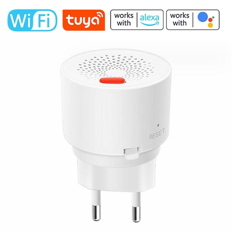 Rilevatore di Gas Metano/Propano/LPG/LNG WiFi Tuya, Controllo APP, Plug ...