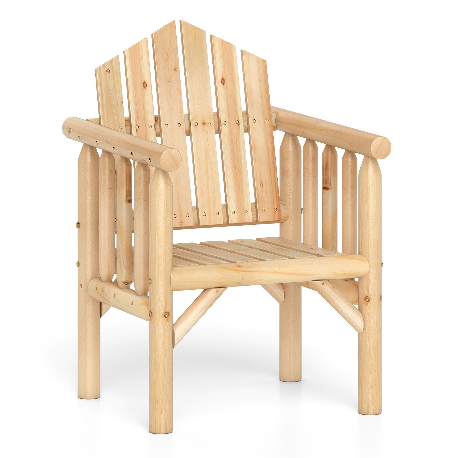 Fauteuil de Jardin avec Accoudoirs Comfortable et Dossier Haut incliné ...