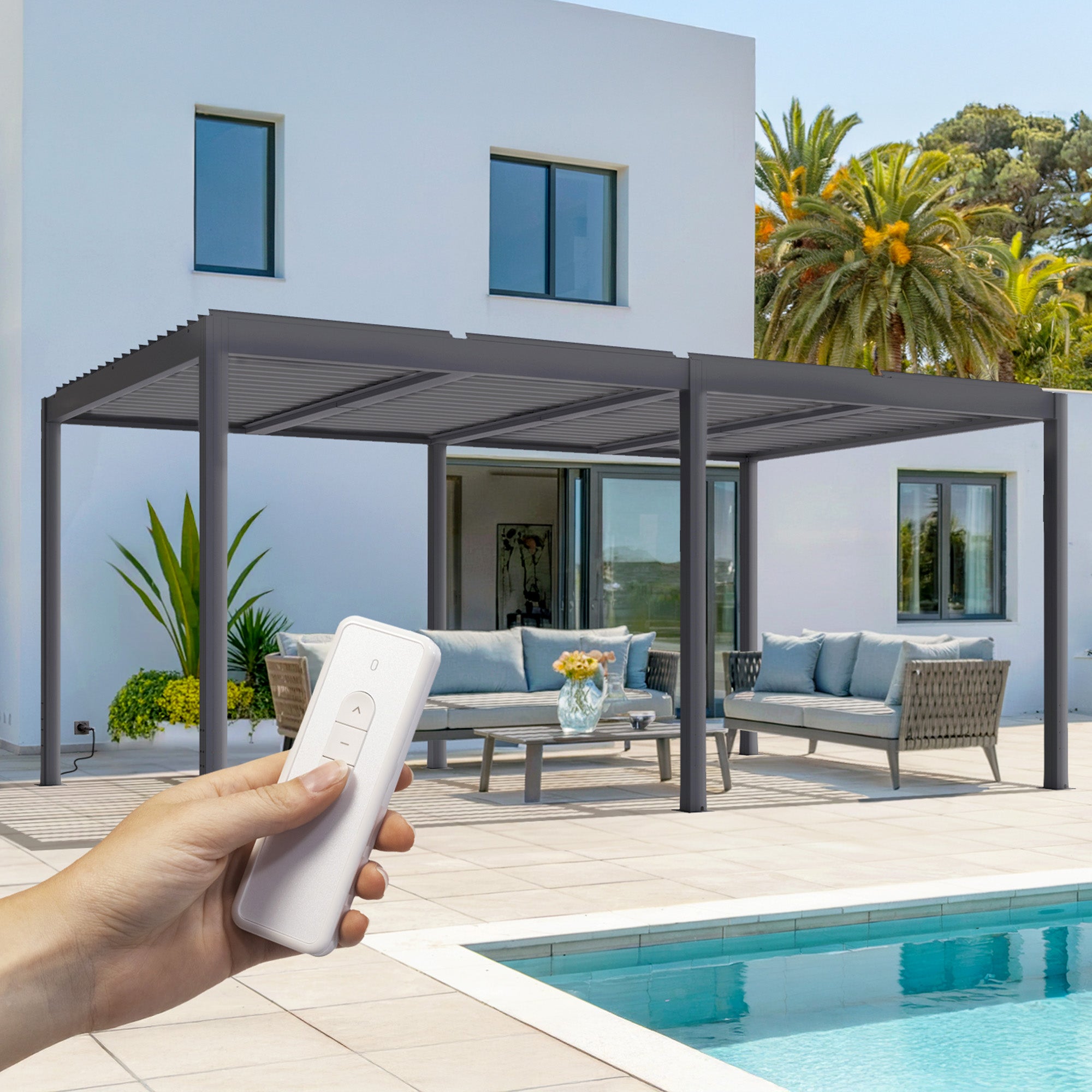 Pergola Aluminium 5x3m Bioclimatique